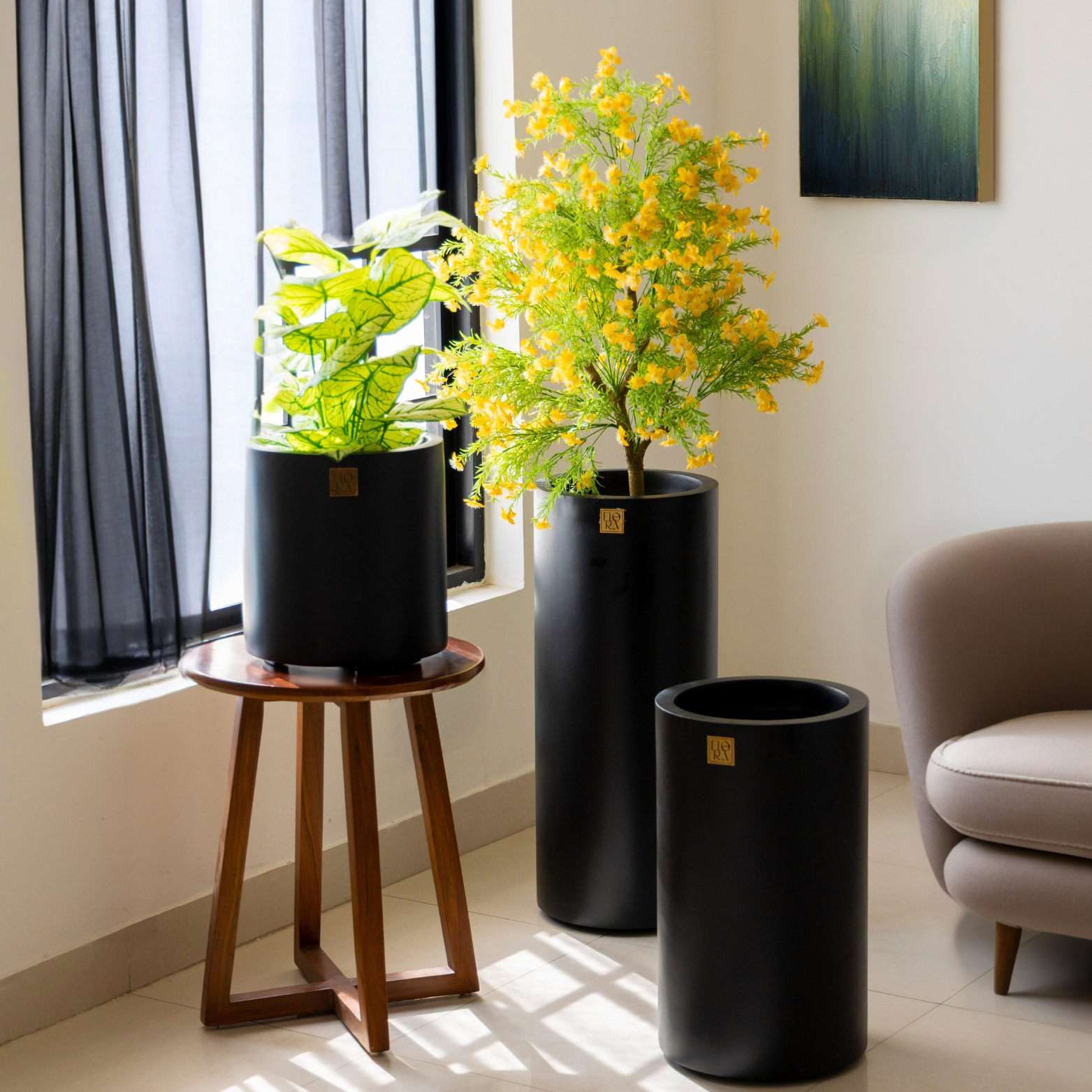 Reo Planter (Set of 3) - Black – ELORA LIVING